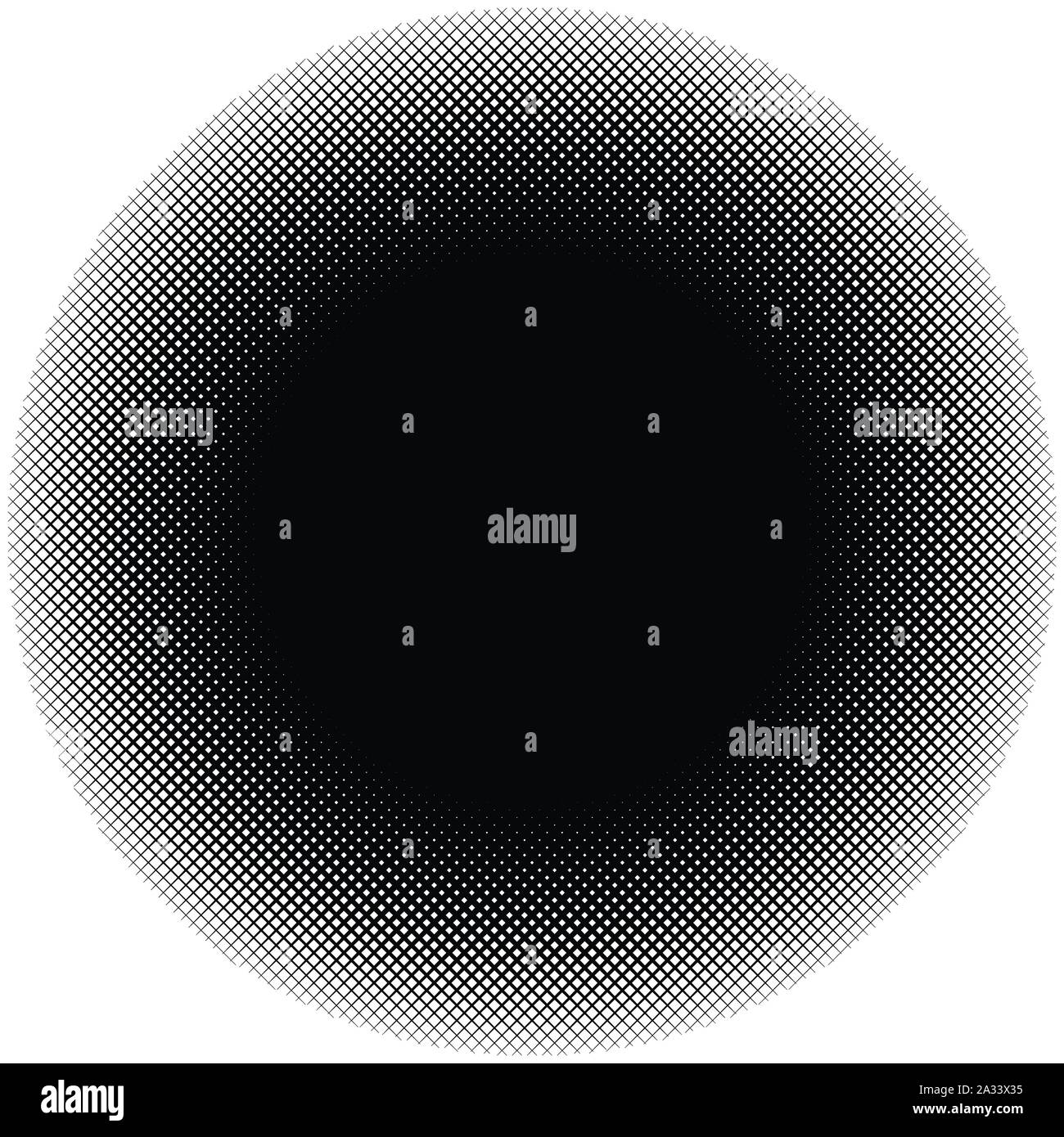 Circle form grid, mesh. Intersected strips geometric circle element ...