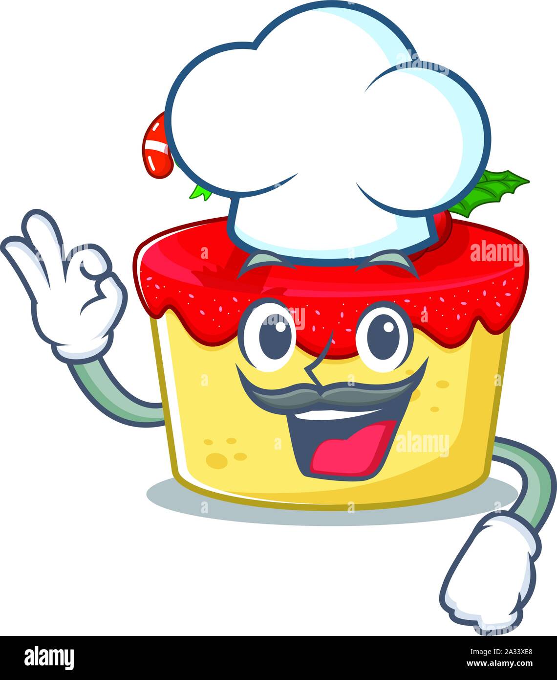 Chef christmas cookies in a mascot jar Stock Vector Image & Art - Alamy