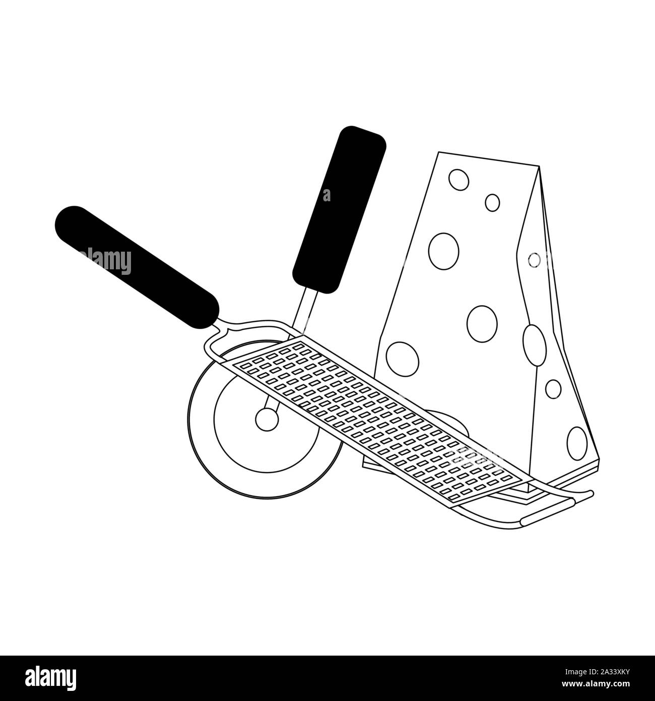 grater and cheese design Stock Vector Image & Art - Alamy