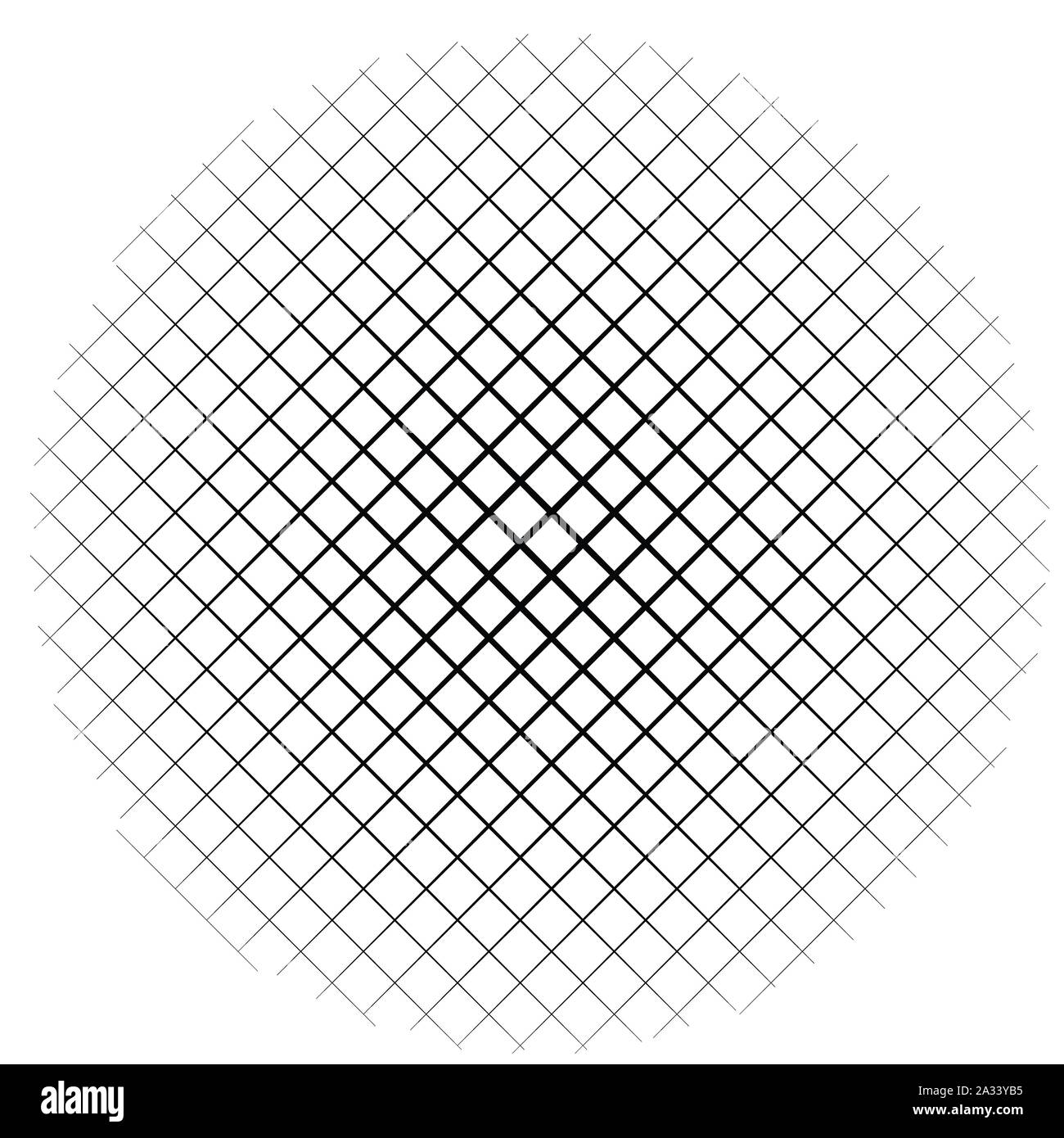 Circle form grid, mesh. Intersected strips geometric circle element ...