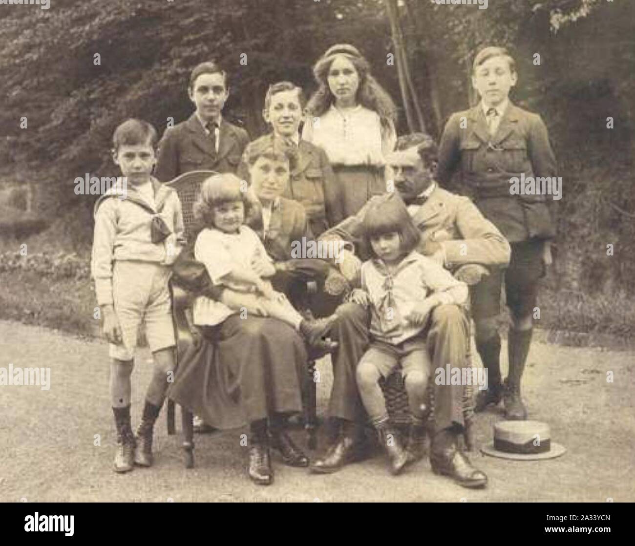 Familie Regout-Laloux, ca 1921-22 Stock Photo - Alamy