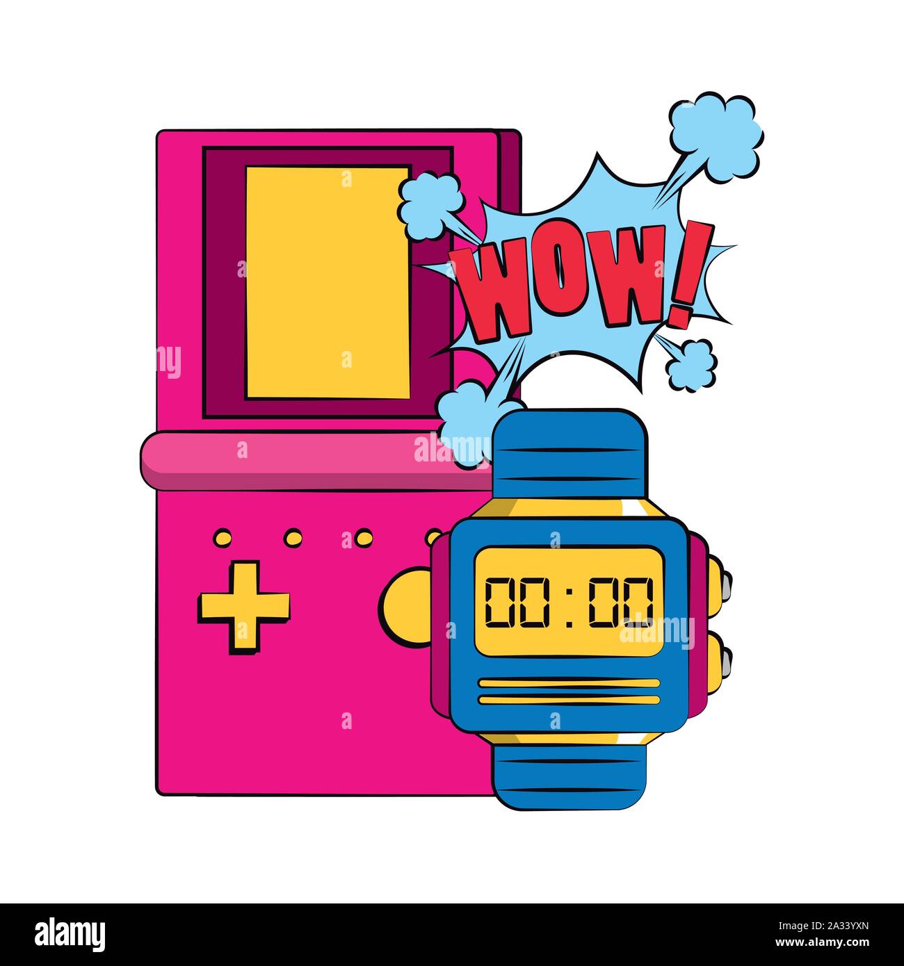 Retro videogame design Stock Vector Image & Art - Alamy