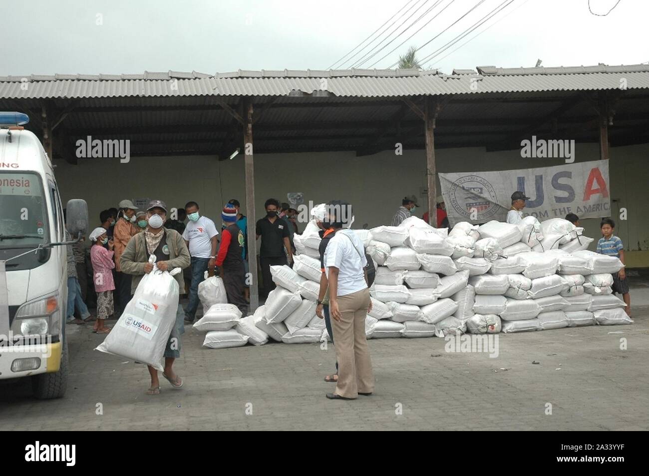 Family Kits distribution, Jogjakarta (5159383307 Stock Photo - Alamy