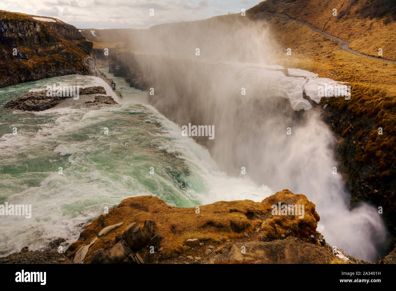 Powerful gullfoss in iceland hi-res stock photography and images - Alamy