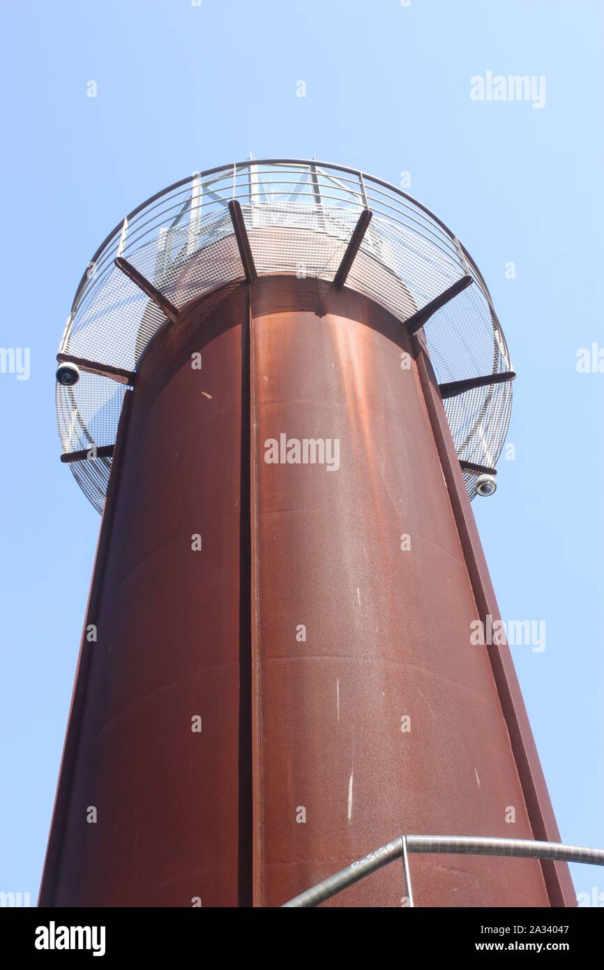 Vigo, Spain - The lighthouse at the Museo do Mar de Galicia Stock Photo ...