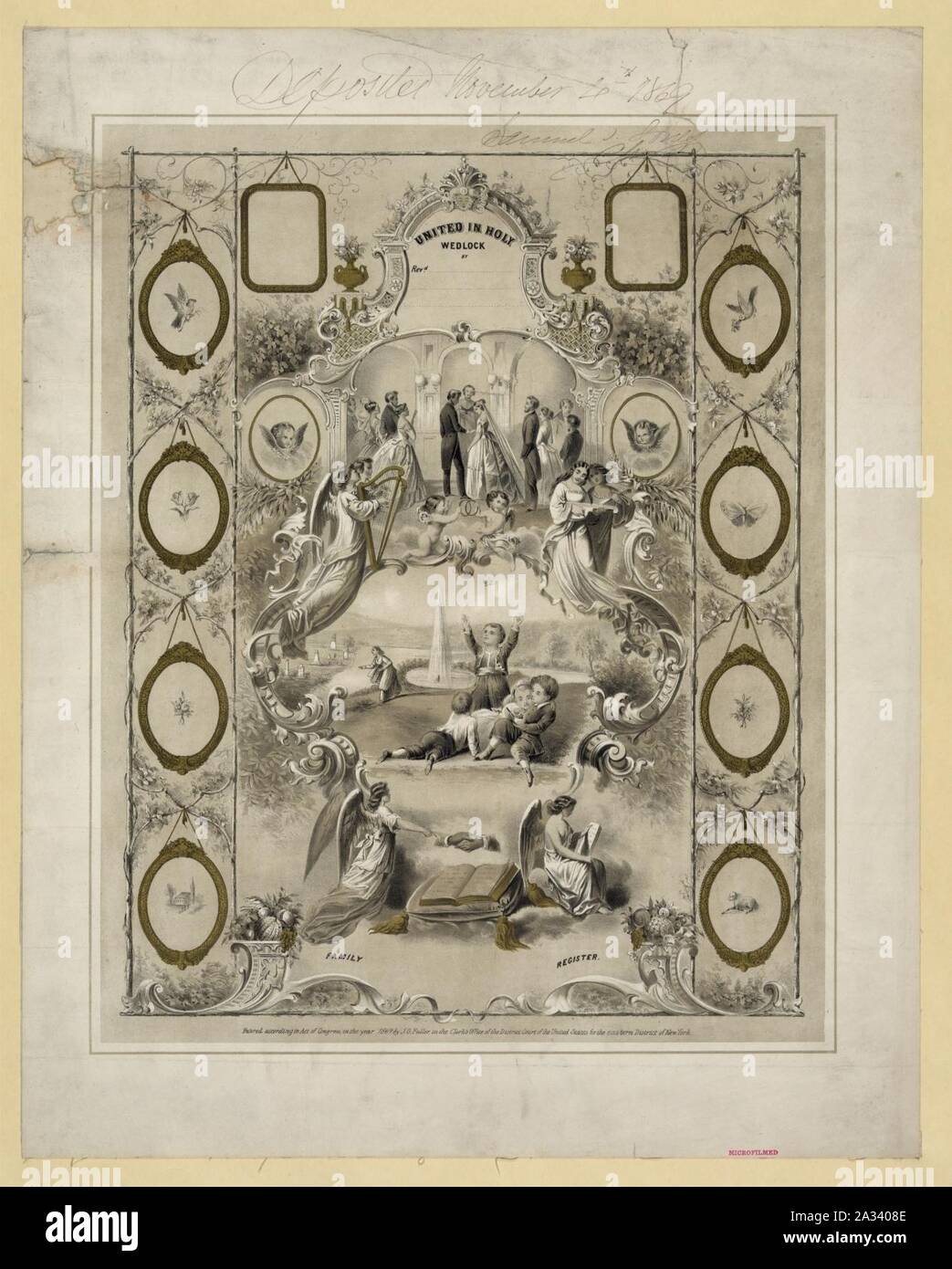 Vintage family register hi-res stock photography and images - Alamy