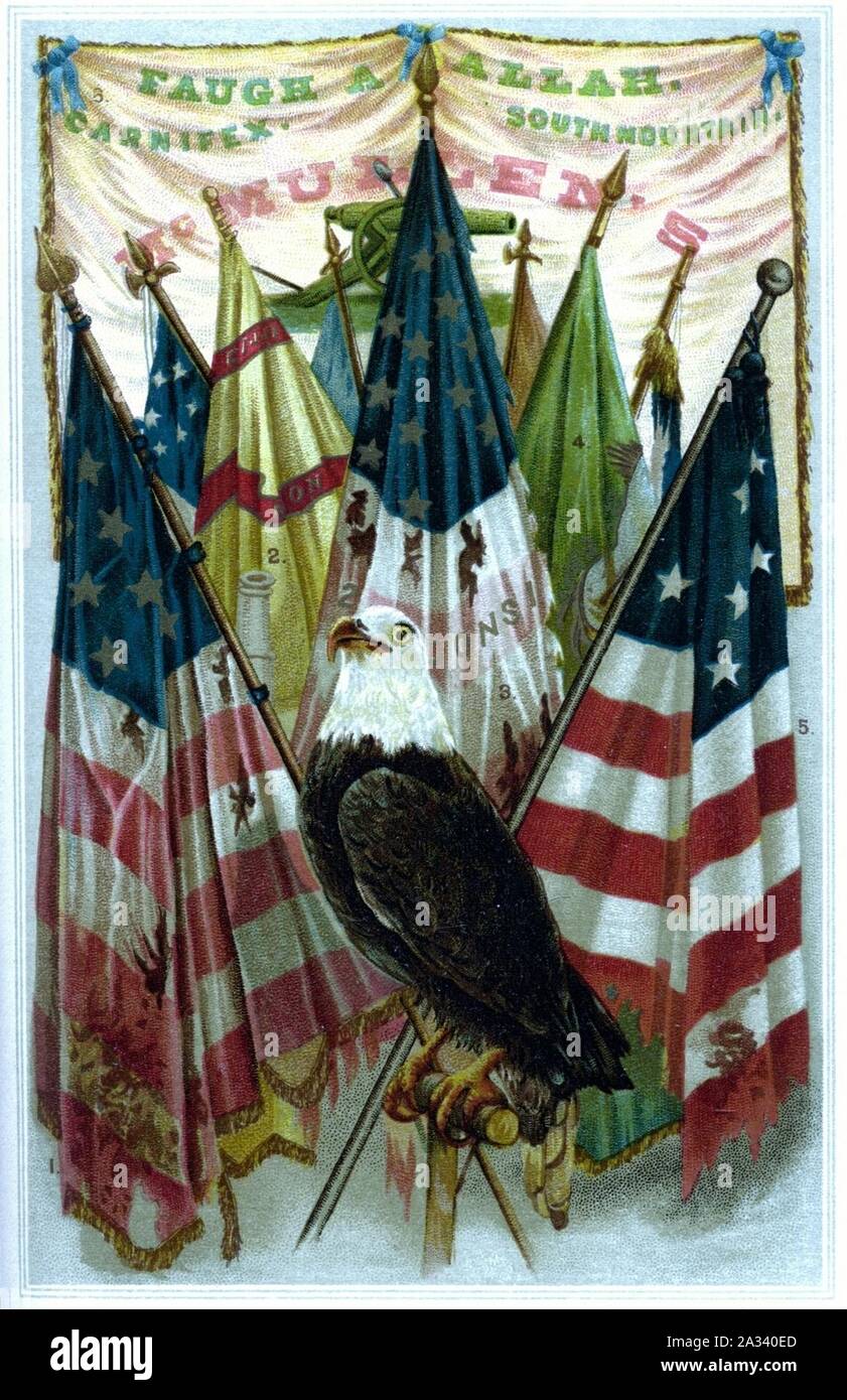 Famous Union Battle Flags 7 Stock Photo - Alamy