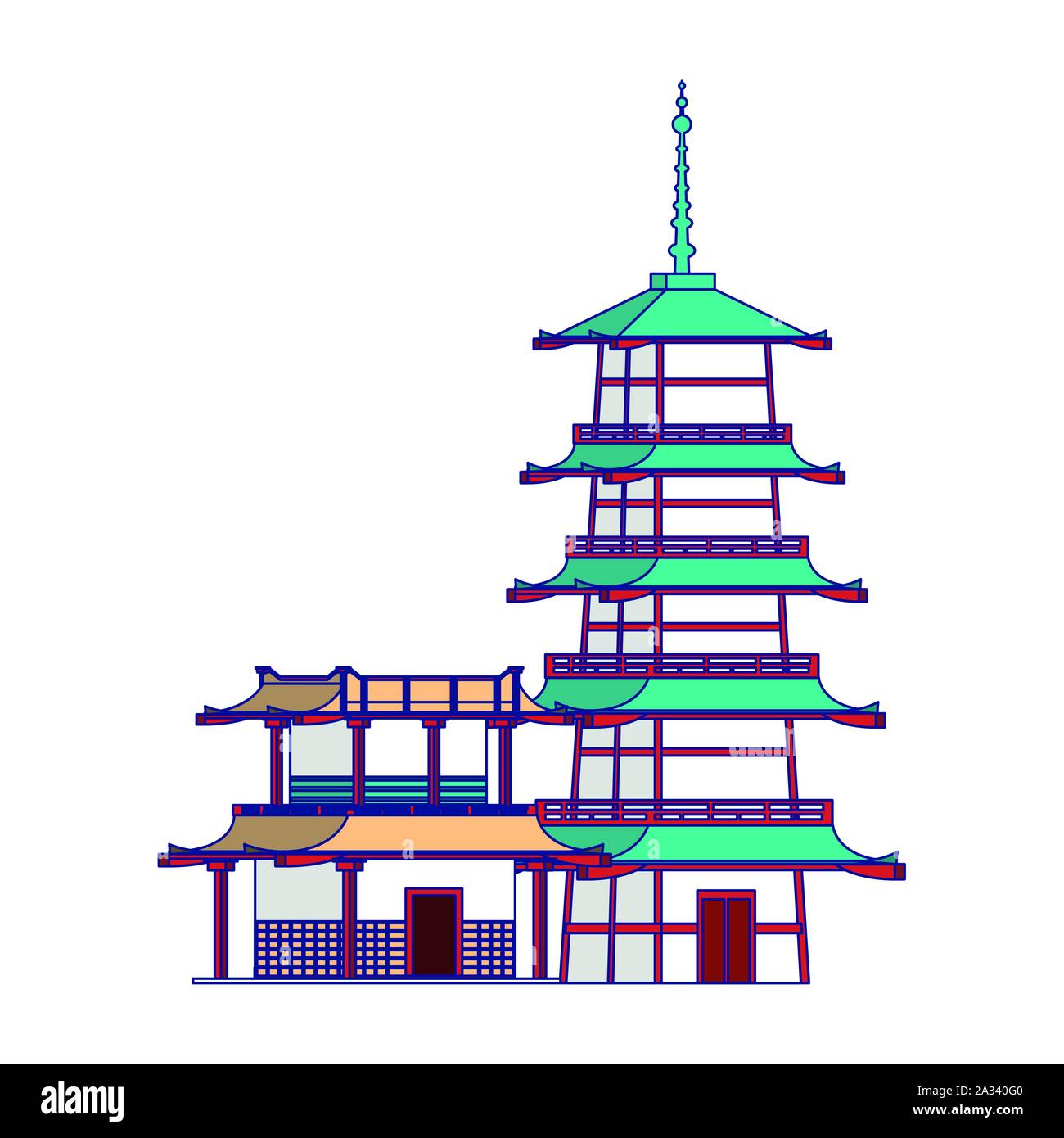 Chinese landmarks design Stock Vector Image & Art - Alamy