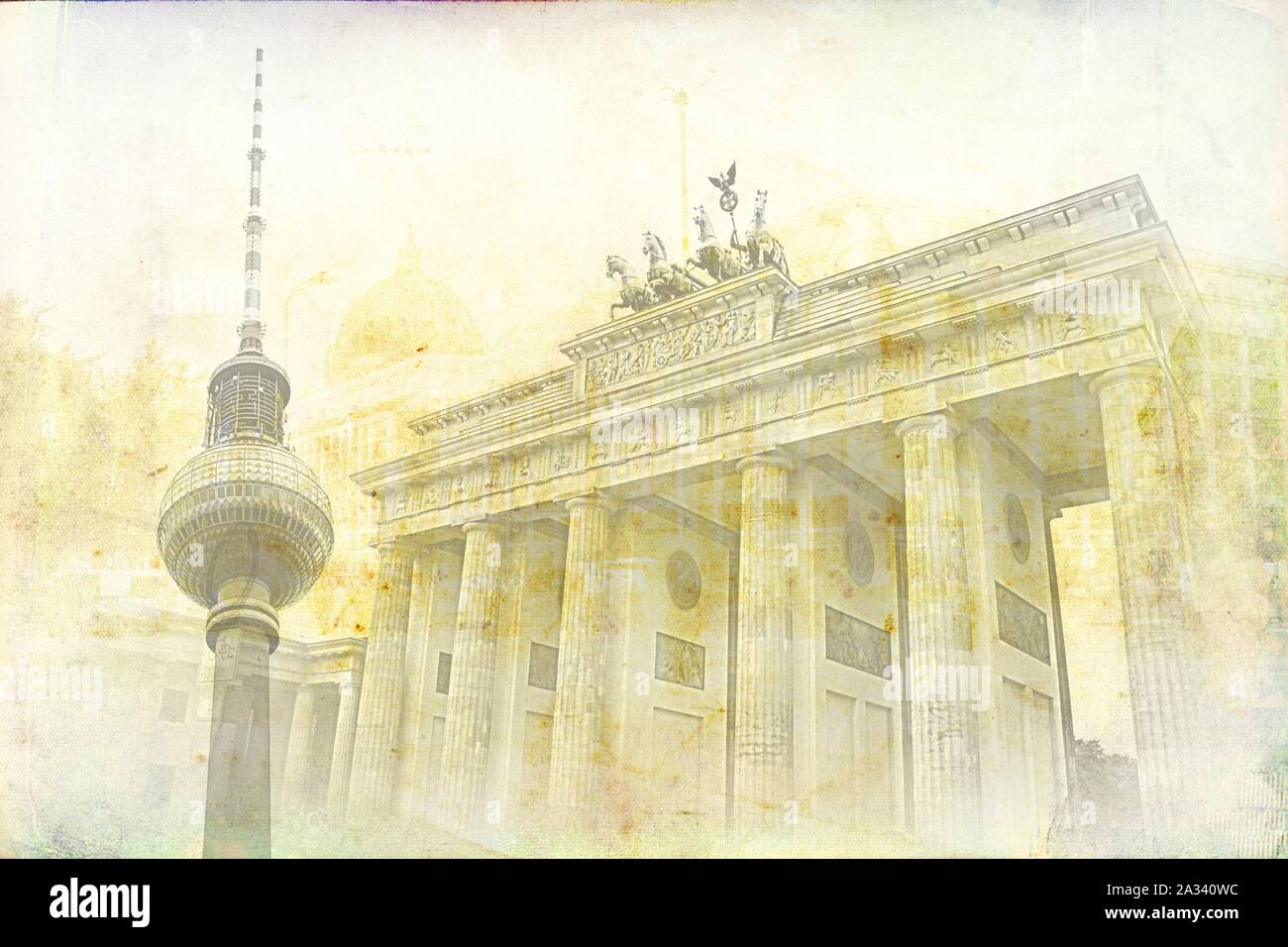 Berlin art design illustration Stock Photo - Alamy