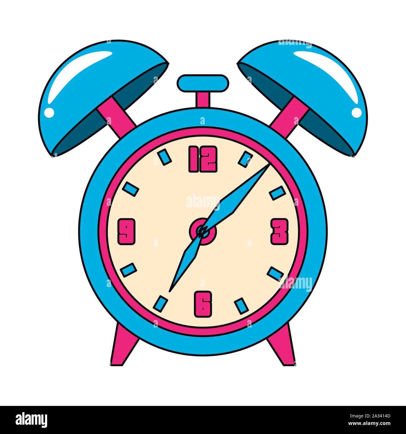 retro clock icon Stock Vector Image & Art - Alamy