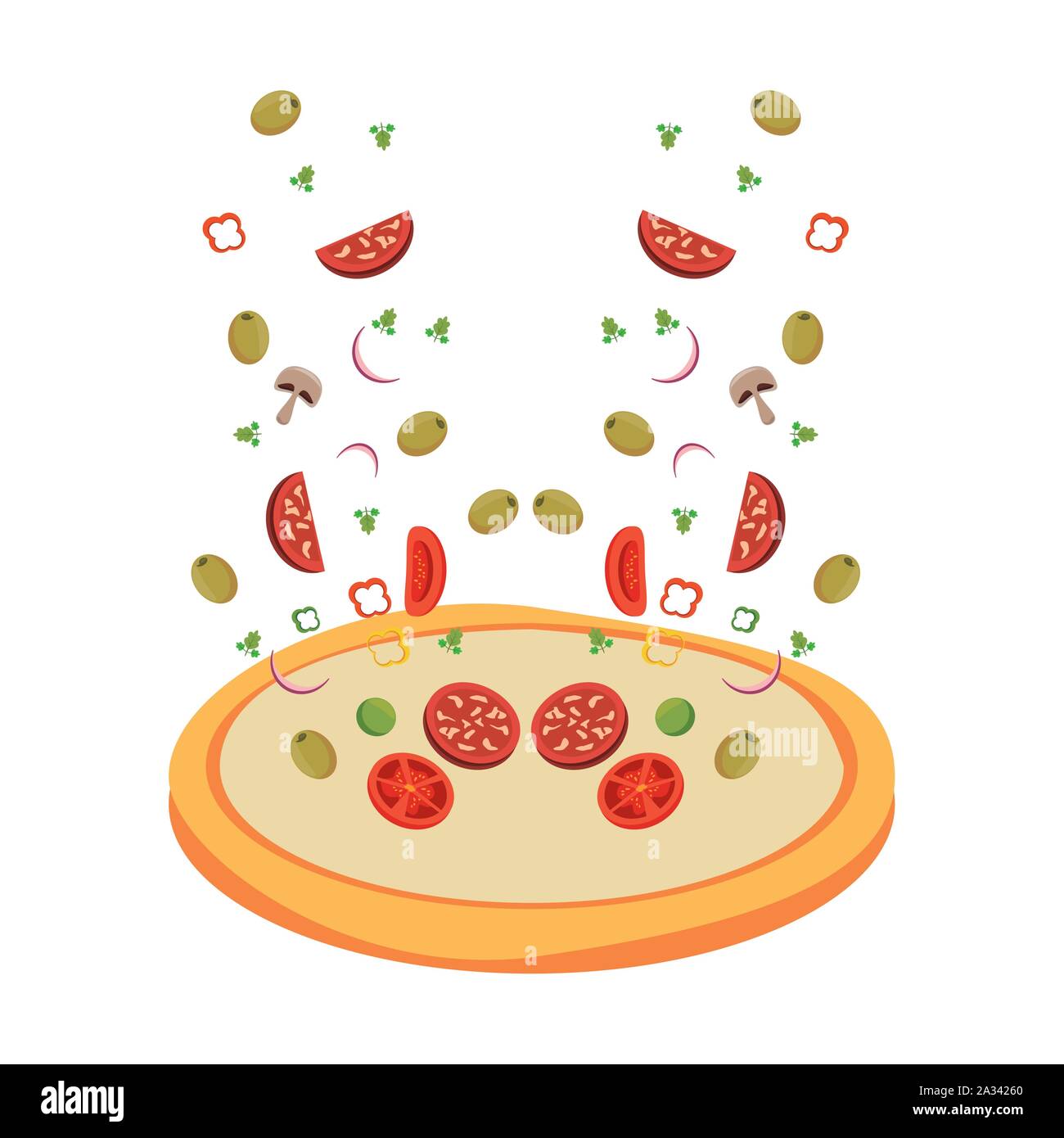 italian pizza design Stock Vector Image & Art - Alamy