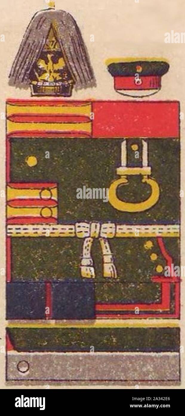 Farbschema der Uniform Feldjäger-Corps Die Uniformen der deutschen ...