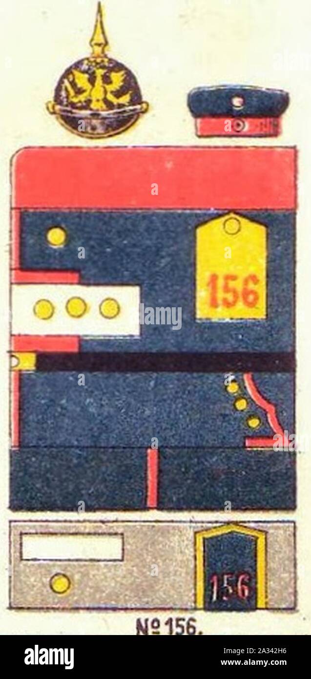 Farbschema der Uniform Infanterie-Regiment Nr. 156 Die Uniformen der ...