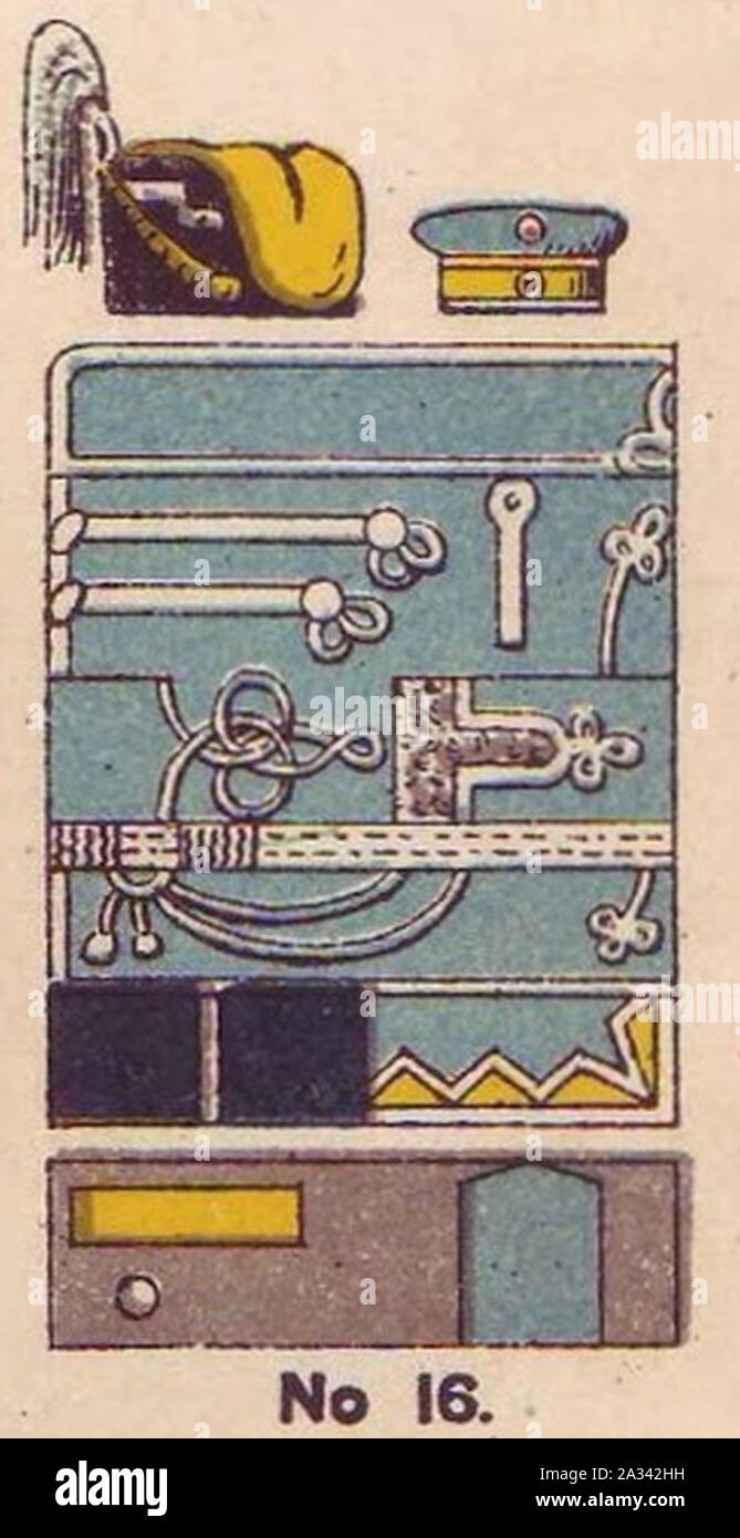 Farbschema der Uniform Husaren-Regiment Nr. 16 Die Uniformen der ...