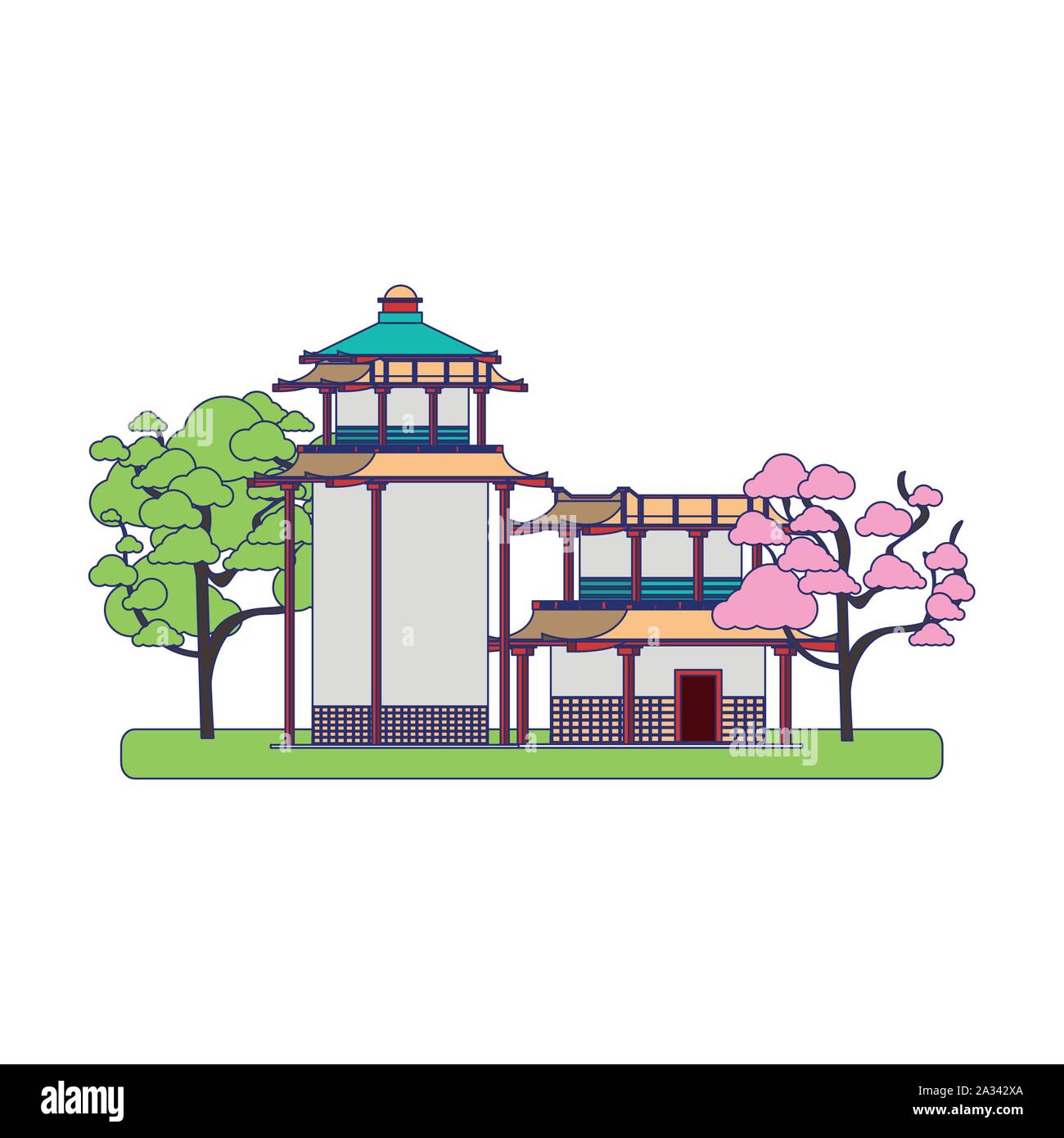 Japan landmarks design Stock Vector Image & Art - Alamy