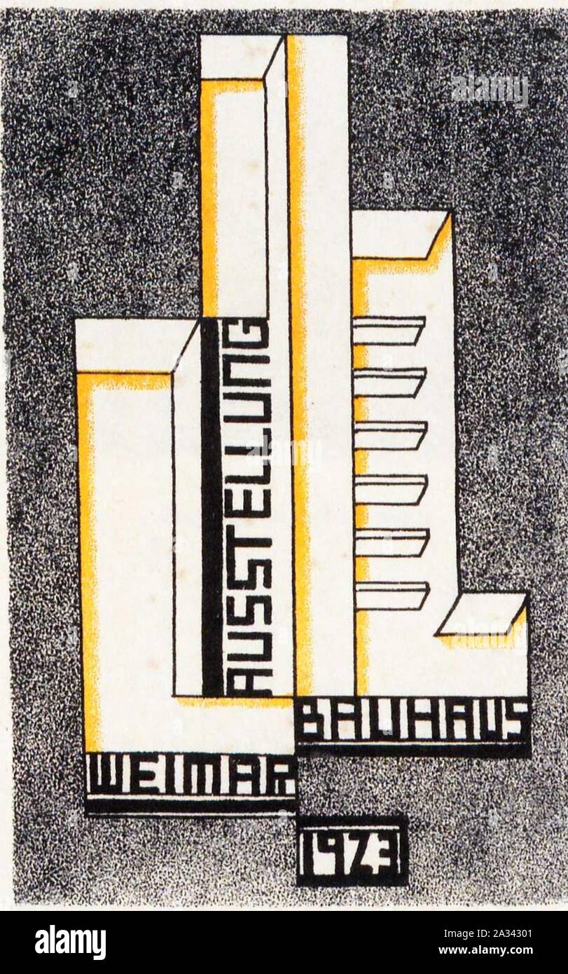 Farkas Molnár Bauhausausstellung 1923 Stock Photo - Alamy