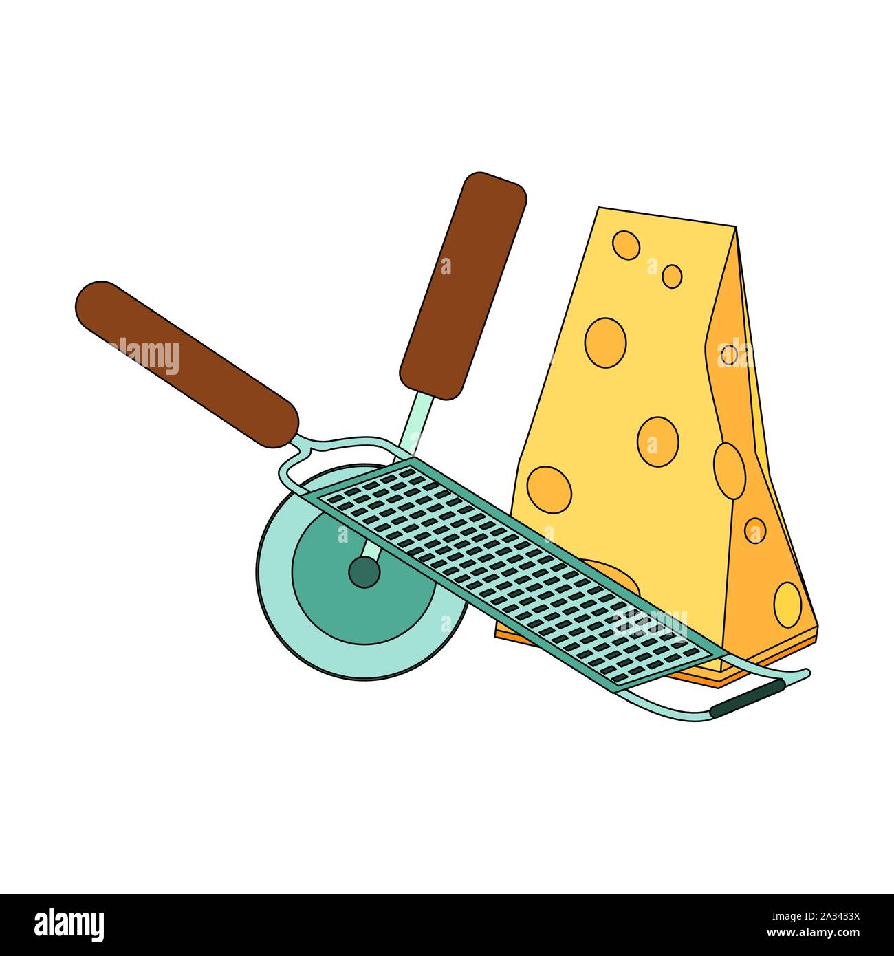 grater and cheese design Stock Vector Image & Art - Alamy