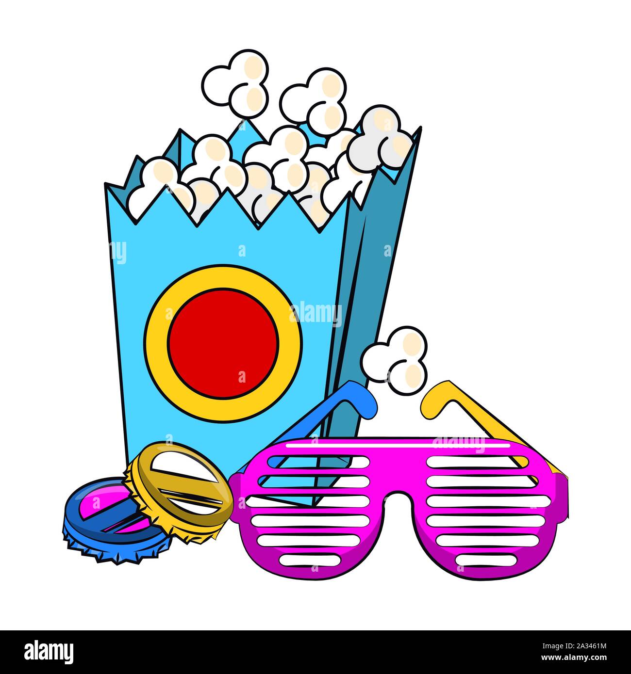 Pop corn design Stock Vector Image & Art - Alamy