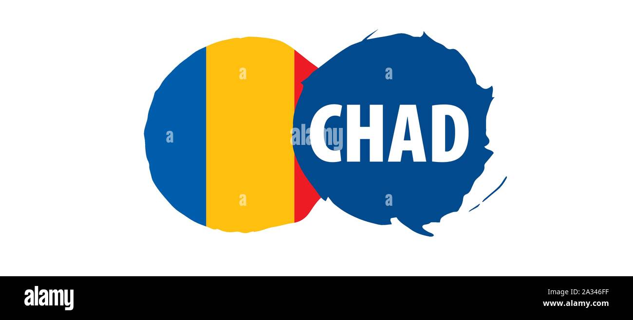 Chad flag, vector illustration on a white background Stock Vector Image ...