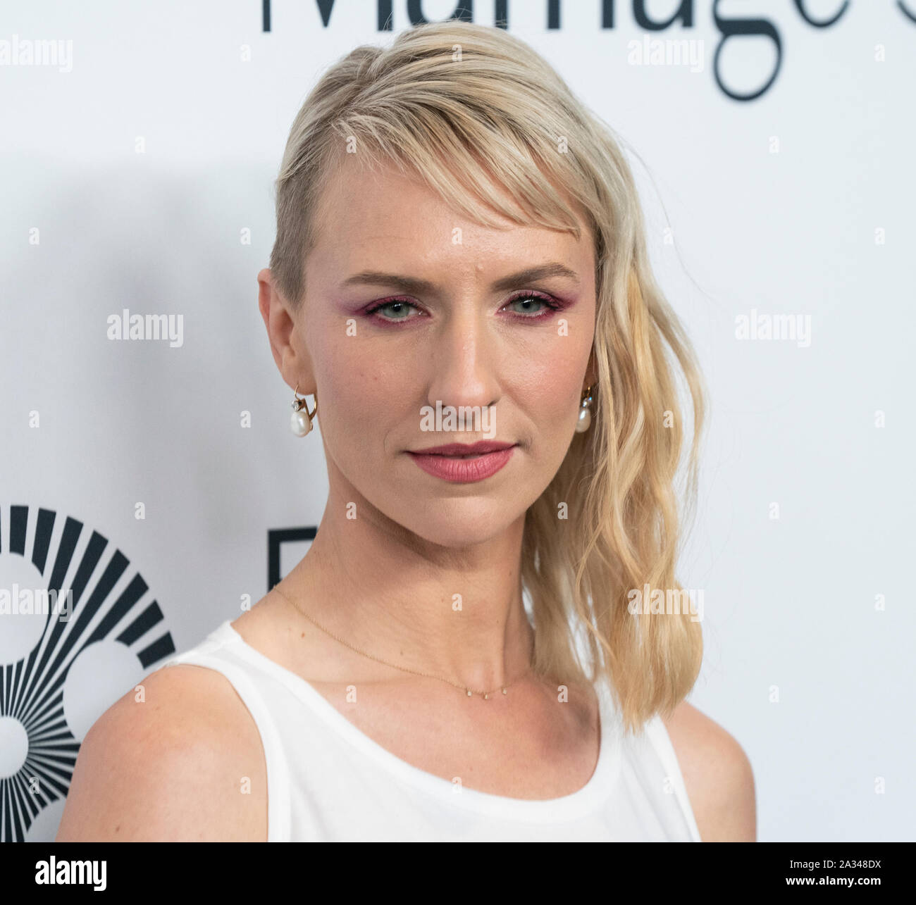 New York, USA. 04th Oct, 2019. Mickey Sumner attends premiere of ...