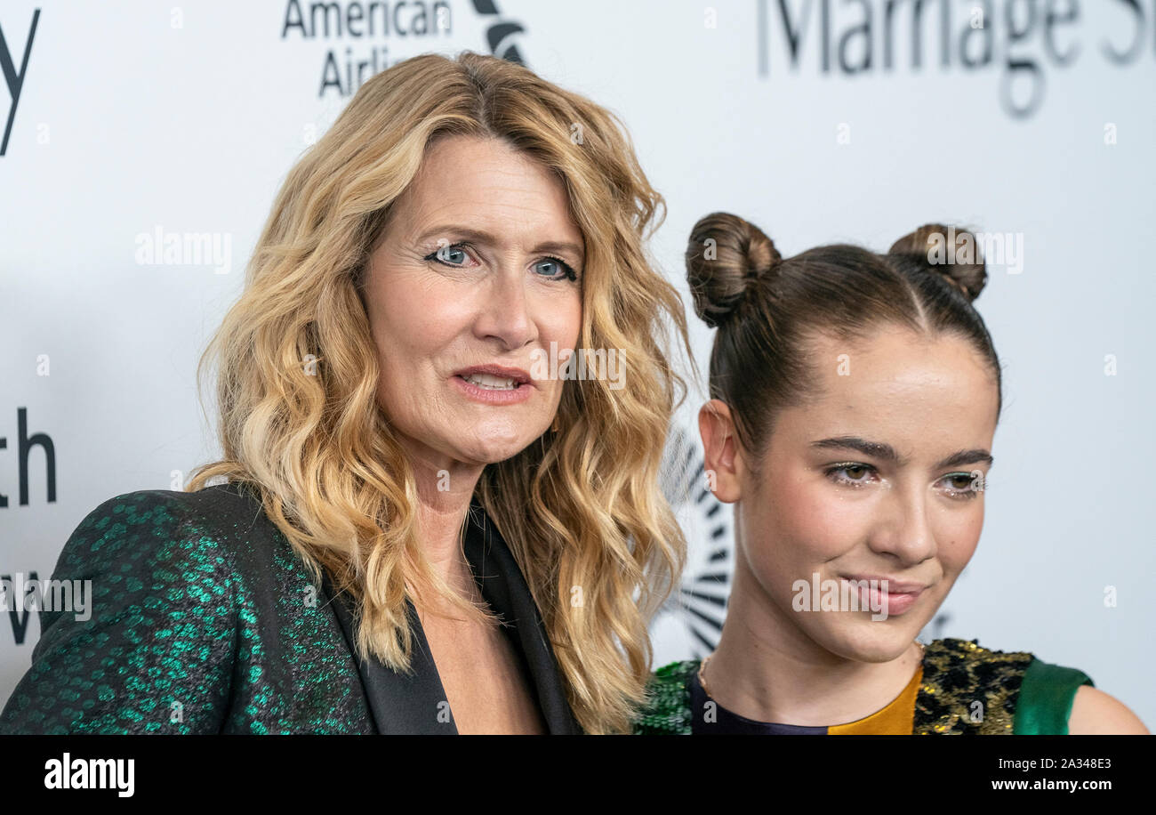 New York, USA. 04th Oct, 2019. Laura Dern and Jaya Harper attend ...