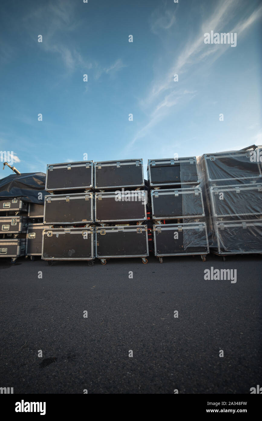Concert Equipment Boxes High Resolution Stock Photography and Images ...