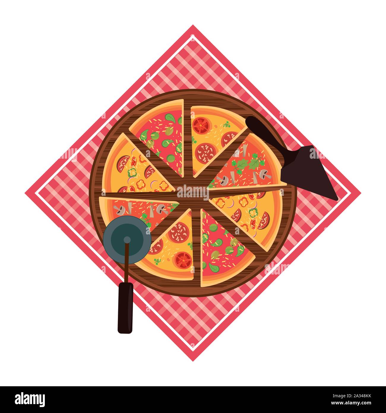 italian pizza design Stock Vector Image & Art - Alamy