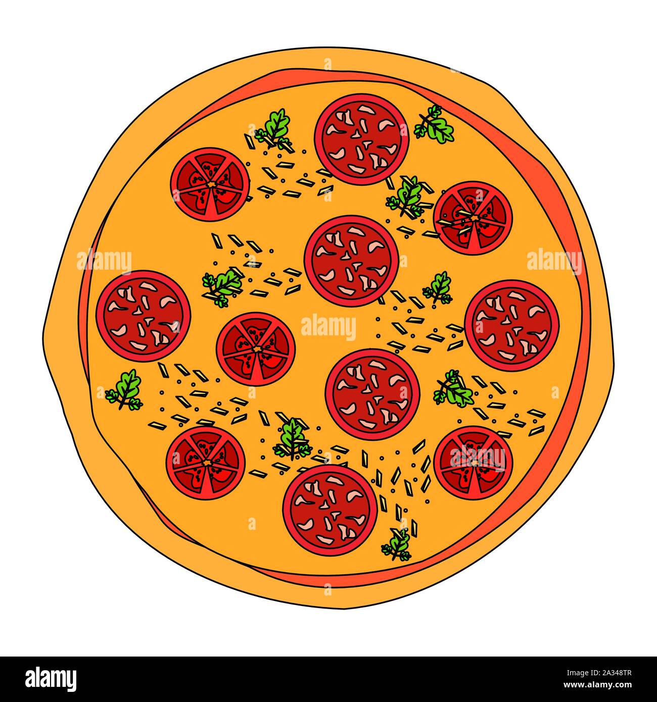 delicious italian pizza design Stock Vector Image & Art - Alamy