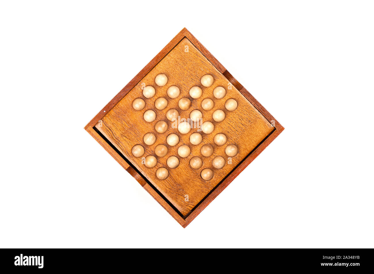 Top view. Set for playing Madagascar checkers over a white background ...