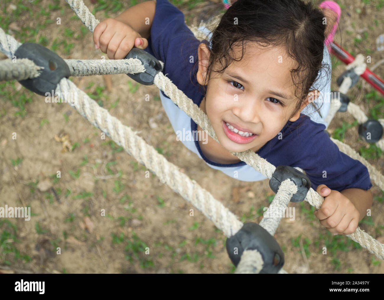 Girl rope ladder hi-res stock photography and images - Alamy