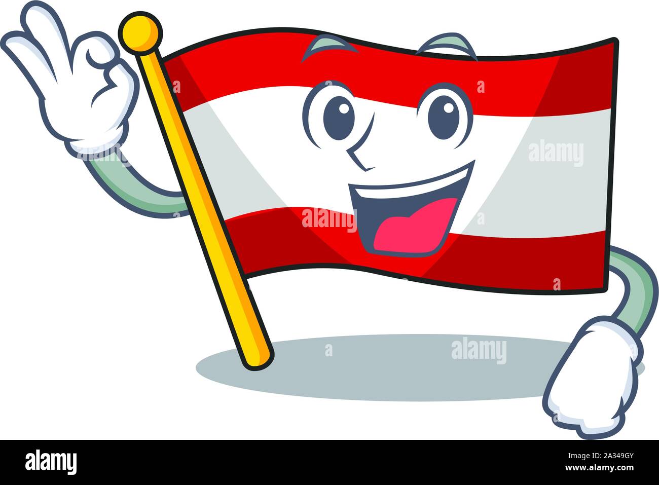 Austria silk flag Cut Out Stock Images & Pictures - Alamy