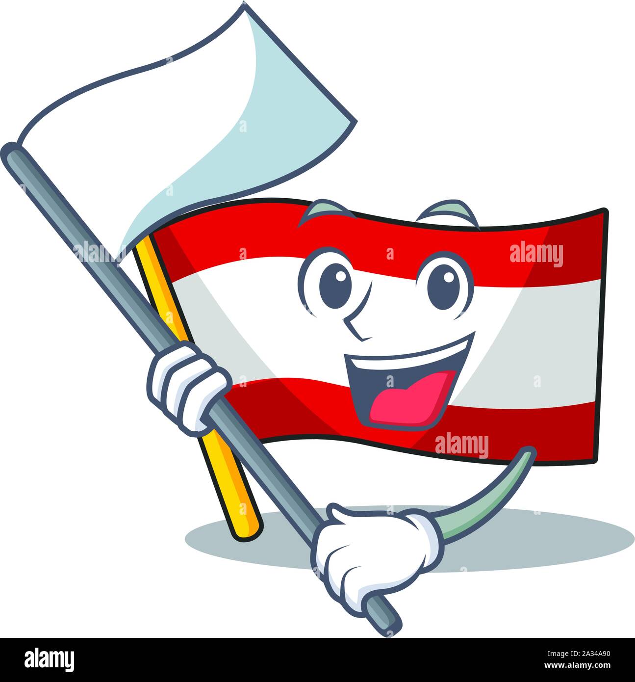 Austria flag supporter Stock Vector Images - Alamy