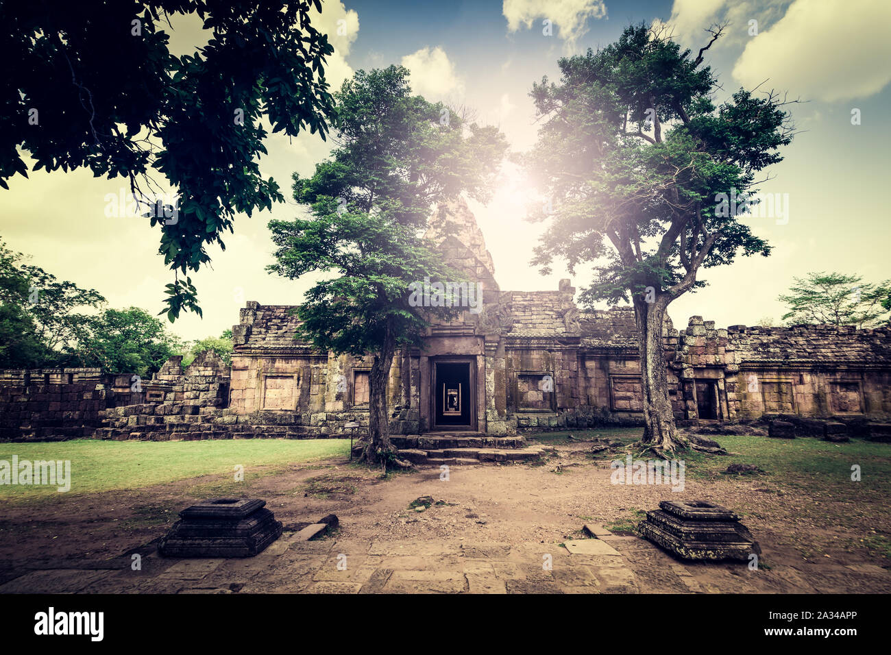 Prasat Hin Phanom Rung or Phanom Rung Stone Castle is a Khmer temple ...