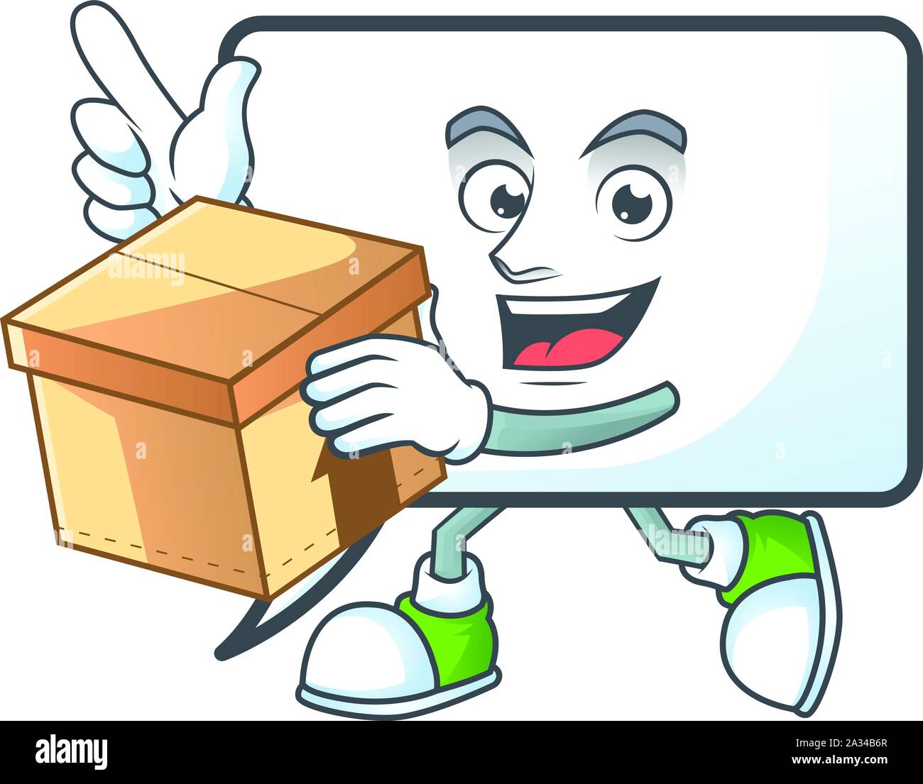 With box rectangle bubble for comic column text Stock Vector Image ...