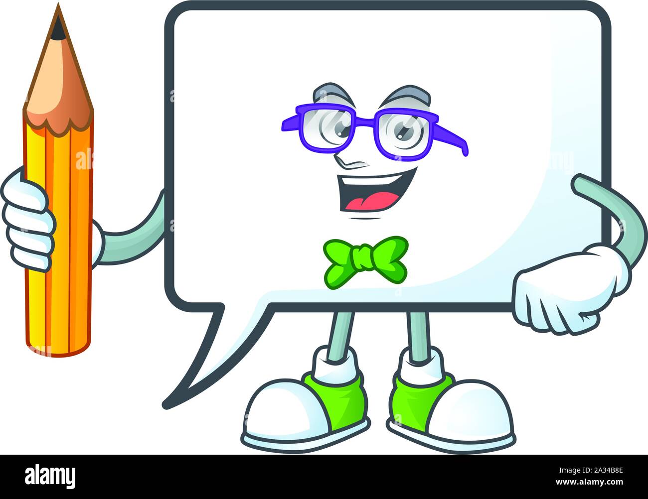 Student rectangle bubble for comic column text Stock Vector Image & Art ...