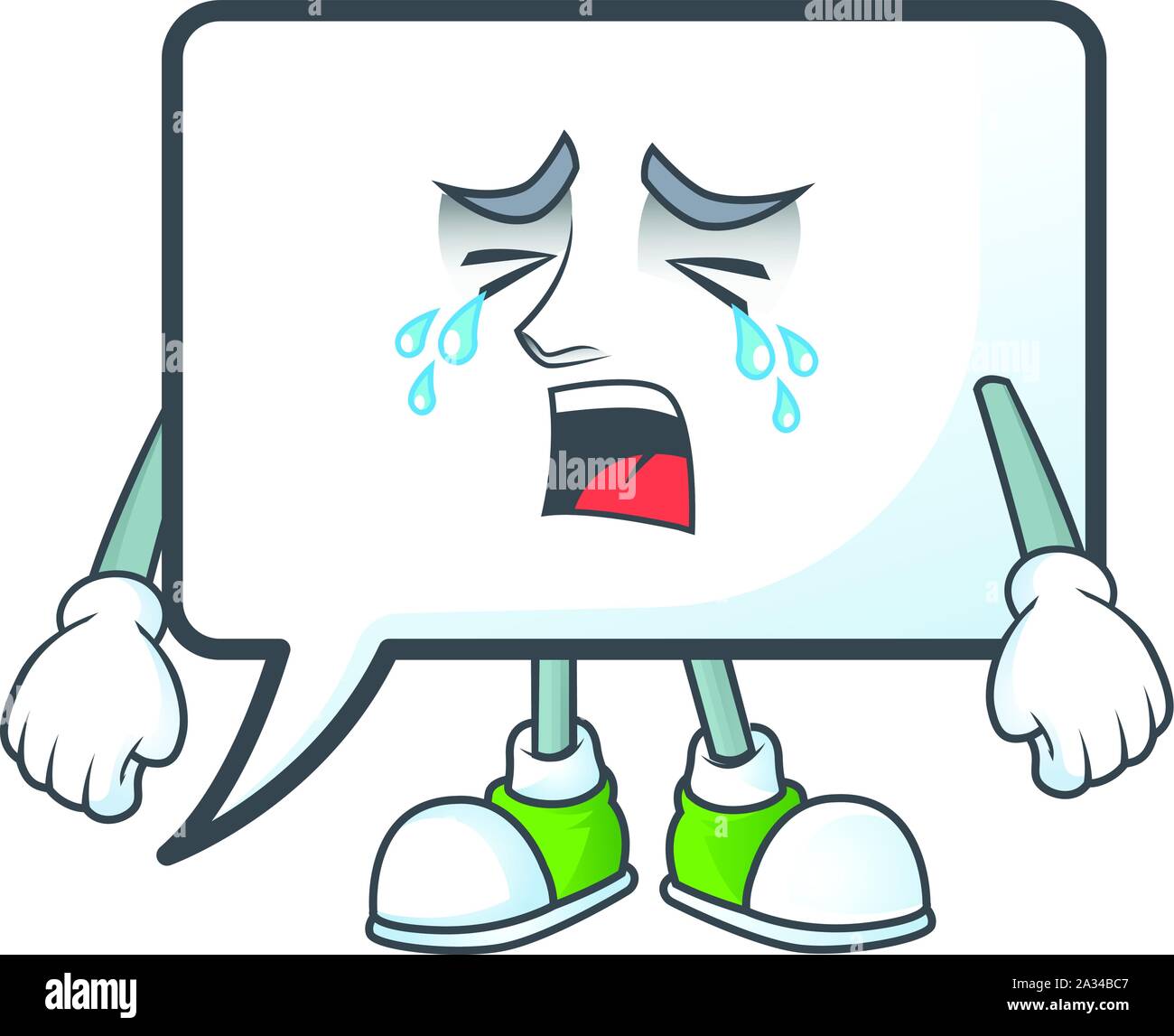 Bubble crying comic character hi-res stock photography and images - Alamy