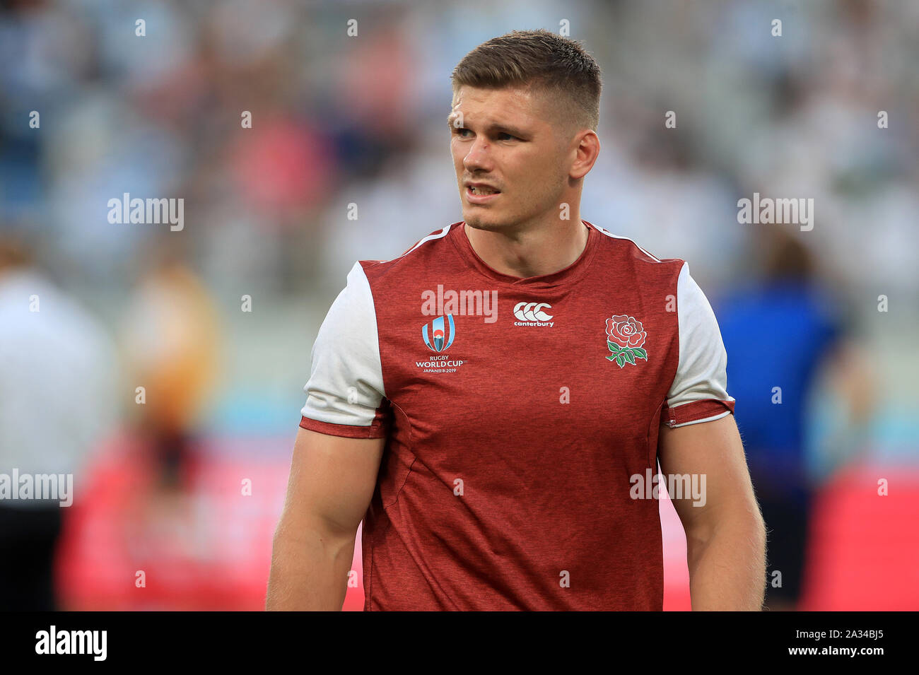 England's Owen Farrell before the 2019 Rugby World Cup Pool C match at ...