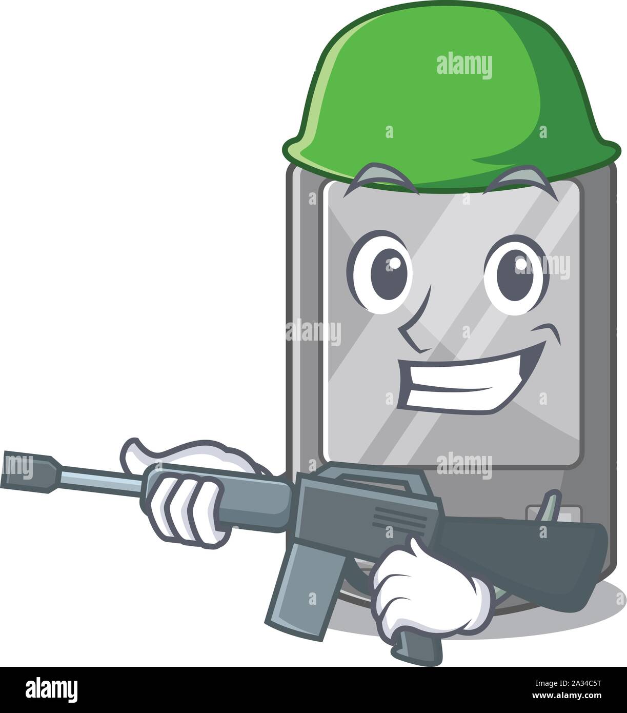 Army personal digital assistant on a character Stock Vector Image & Art ...