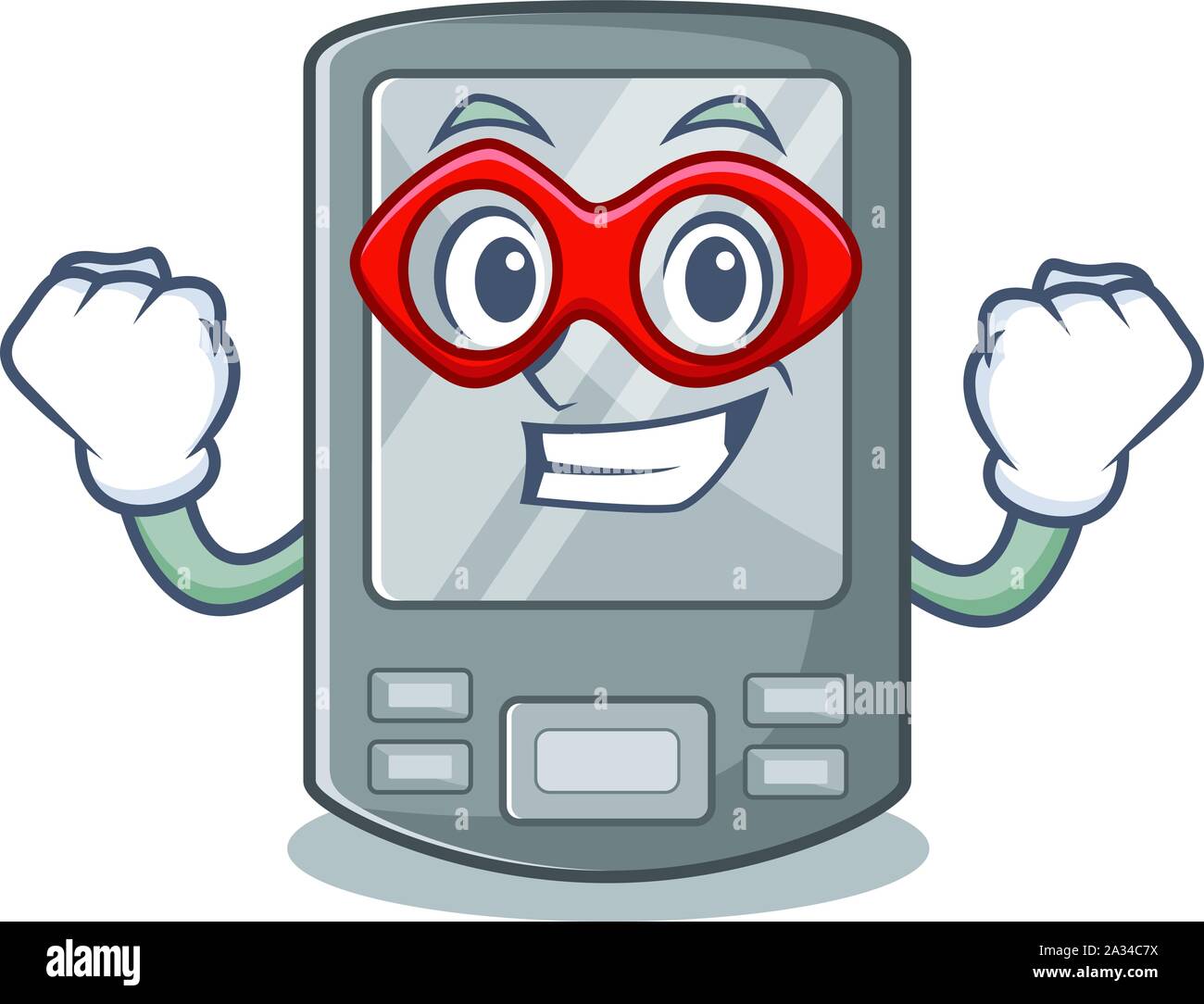 Super hero personal digital assistant isolated the cartoon Stock Vector ...