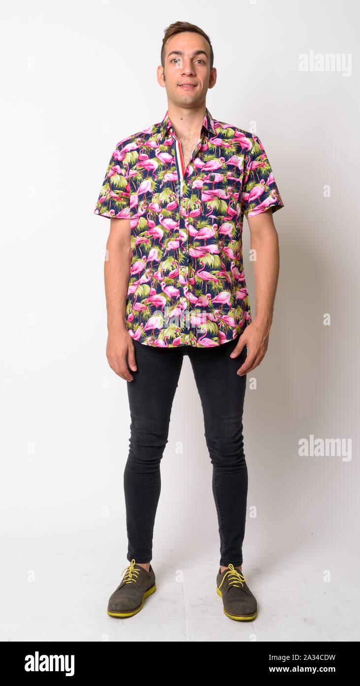 Full body shot of young Persian man Stock Photo - Alamy