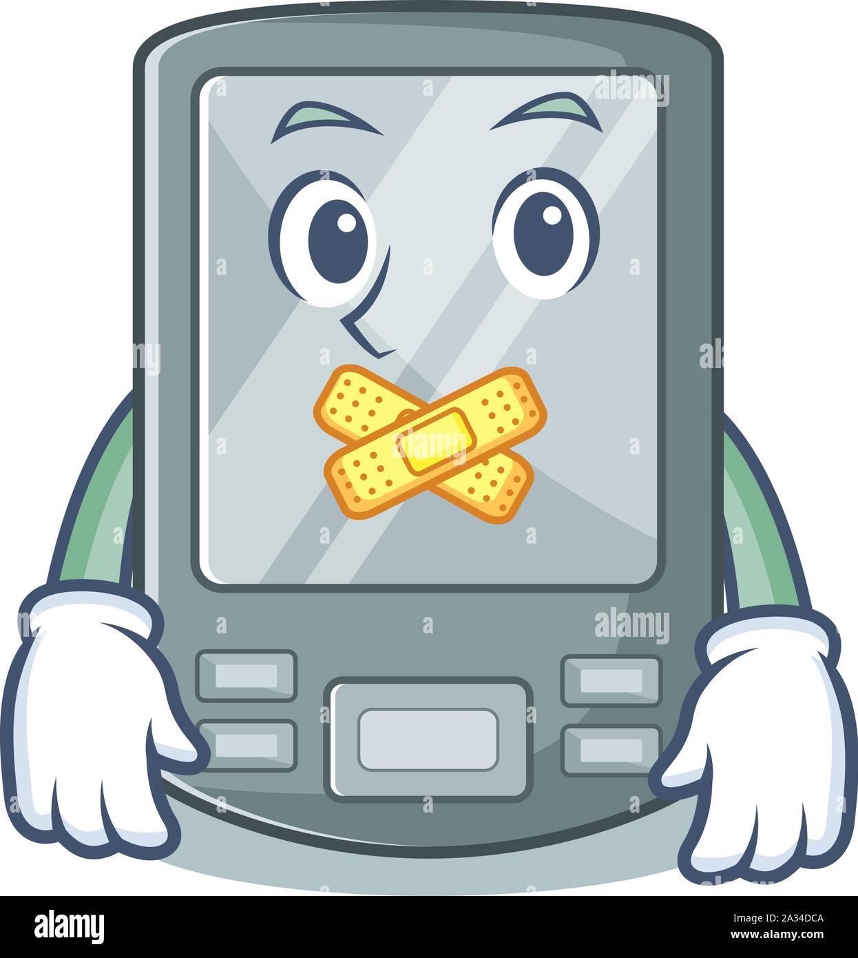 Silent personal digital toy assistant character shape Stock Vector ...