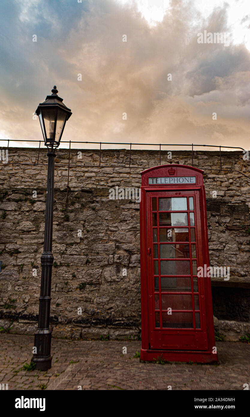 British Telephone Box in Besigheim, South of Germany Stock Photo - Alamy