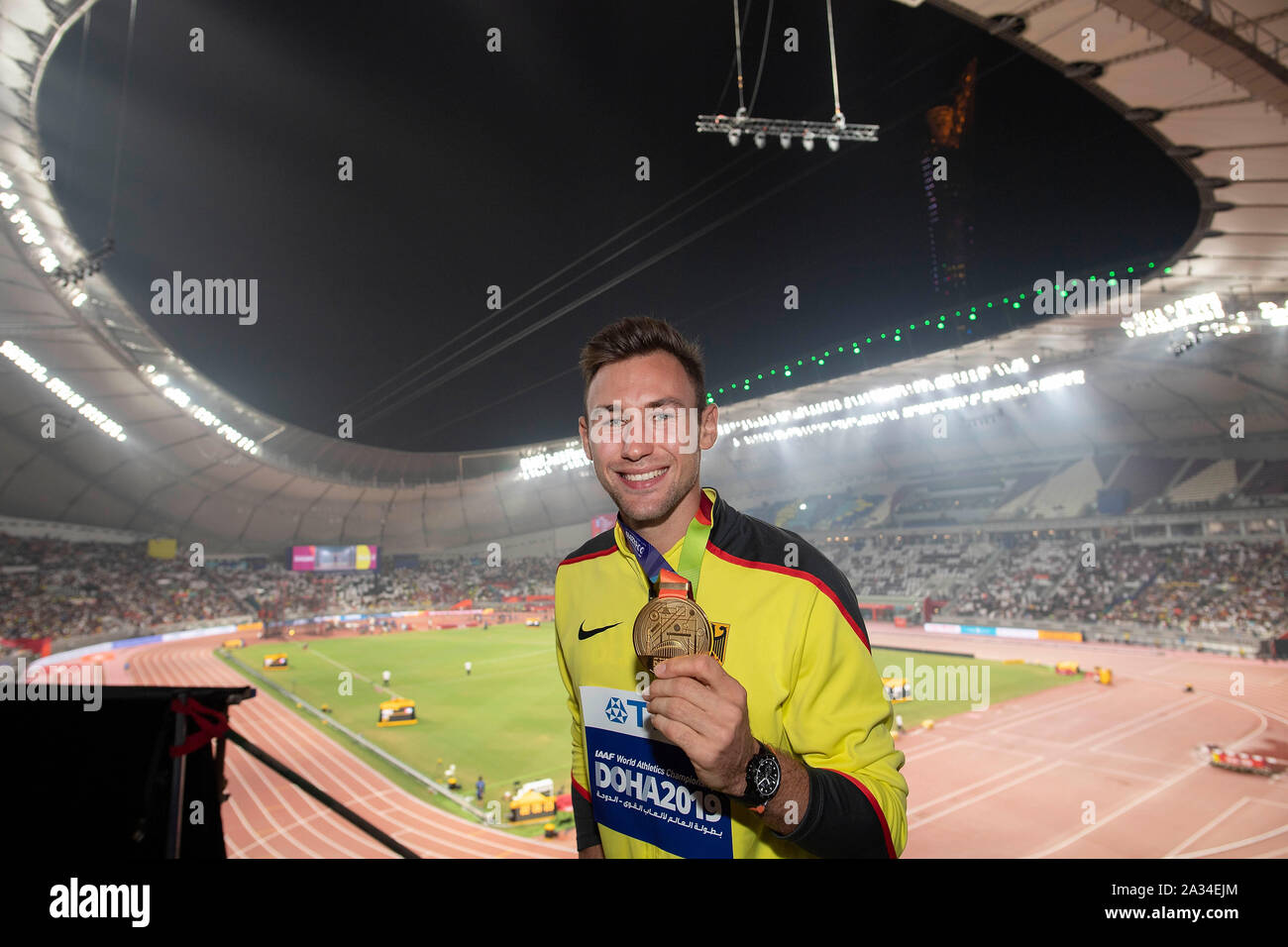 Doha, Qatar. 04th Oct, 2019. Winner Niklas KAUL (Germany / 1st place ...
