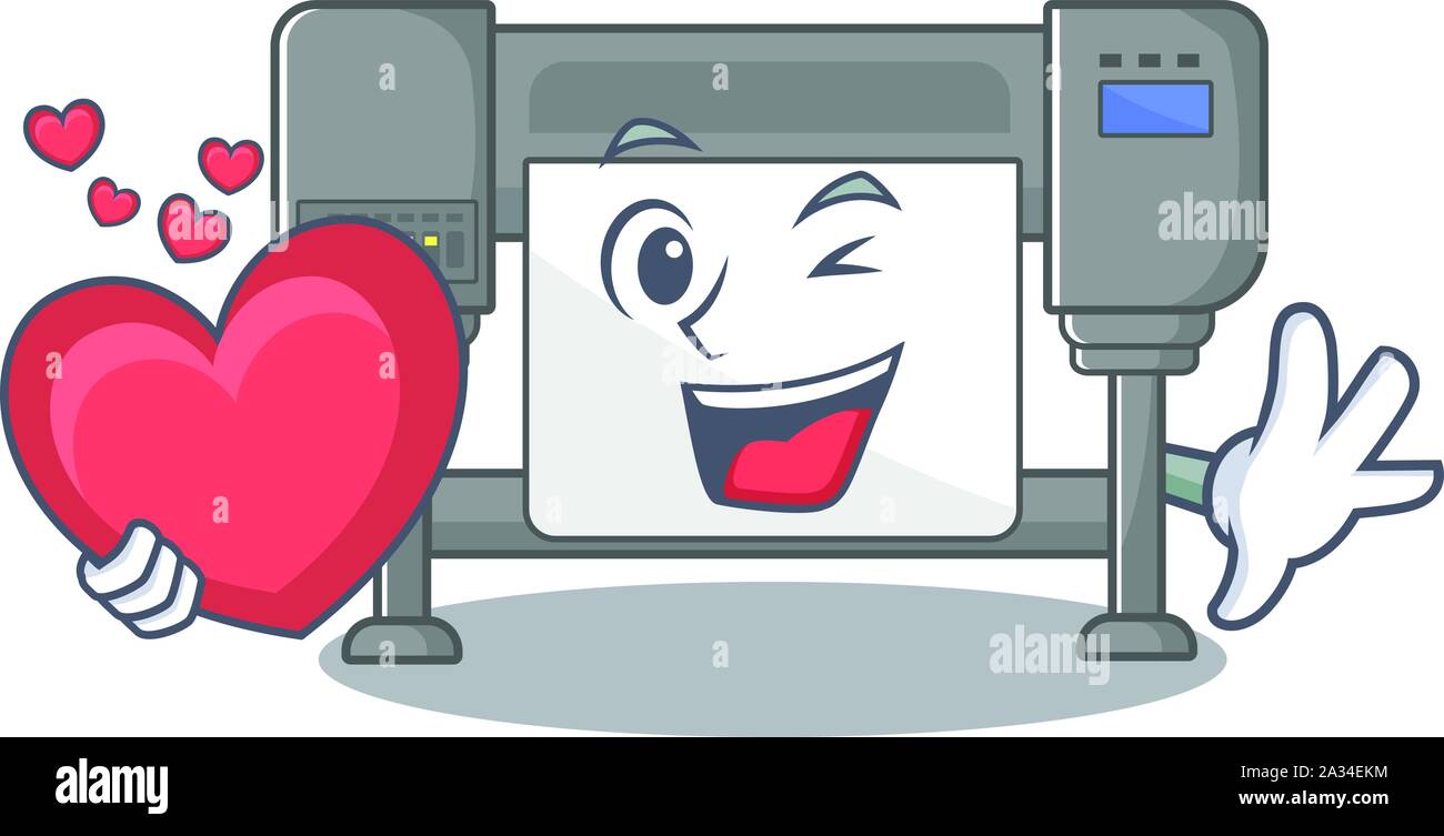 With heart plotters on a wooden cartoon table Stock Vector Image & Art ...