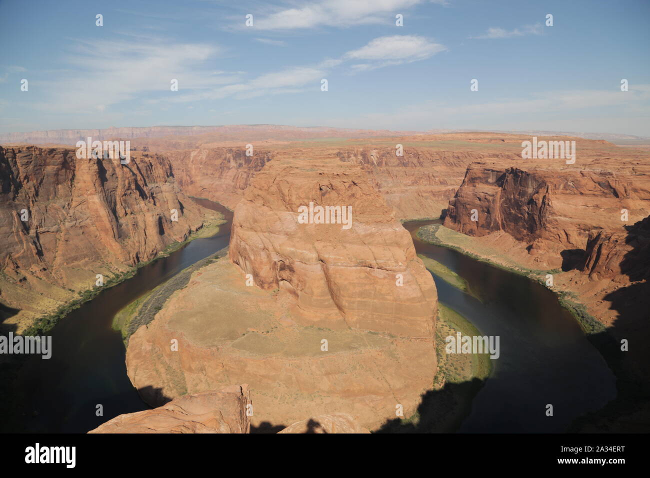 in USA horseshoe and river in national park the beauty of amazing nature tourist destination ...