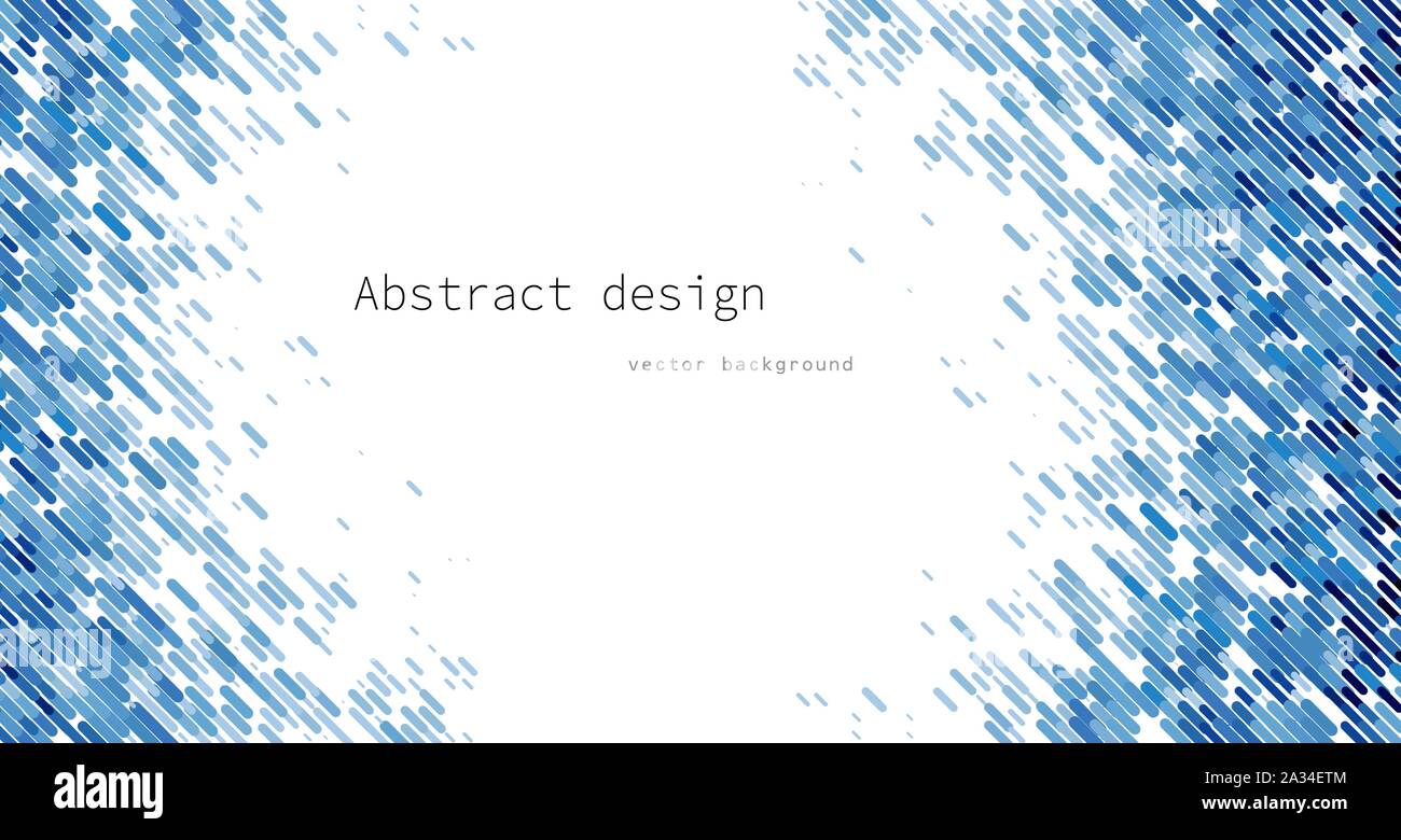 Straight lines abstract vector background. Blue banner template. Vector ...