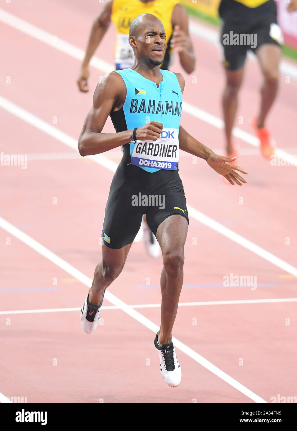 Steven Gardiner (Bahamas). 400 metres Gold Medal. IAAF World Athletics ...