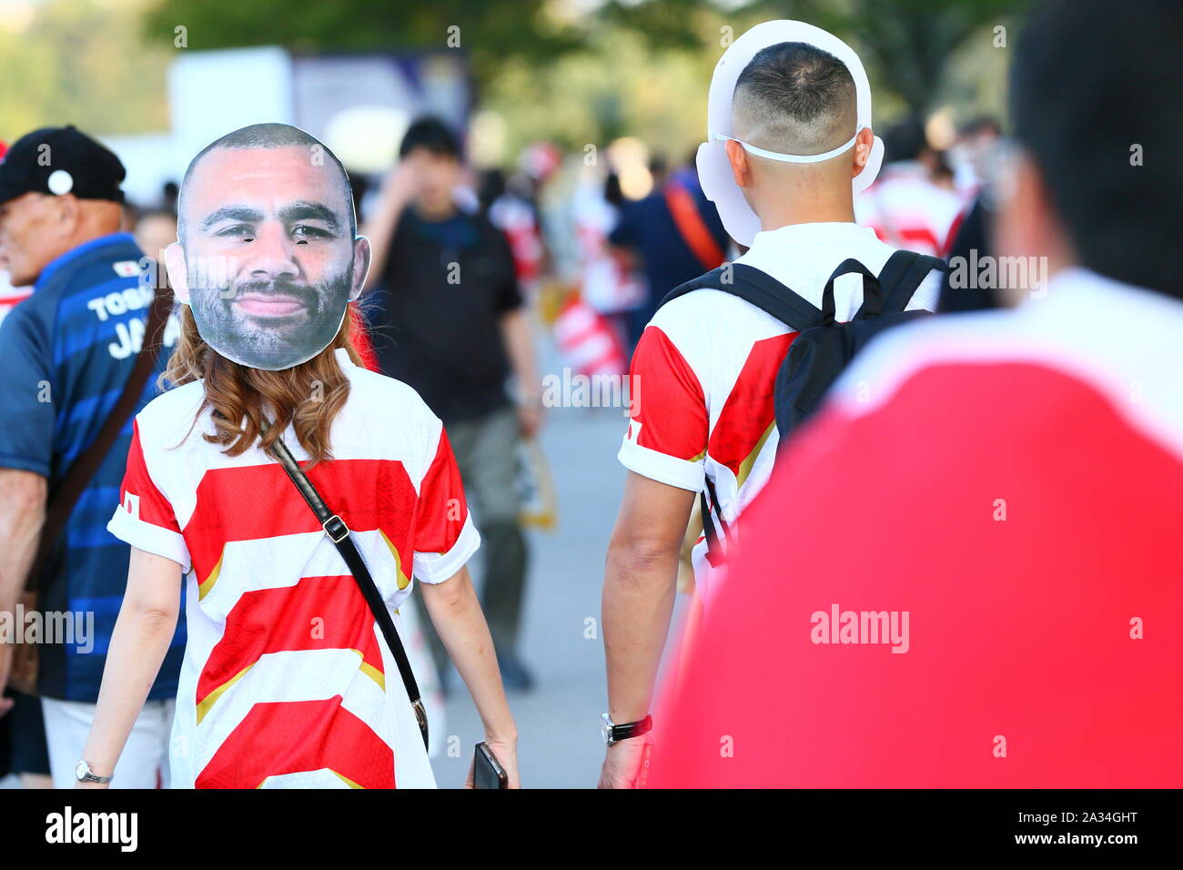 Toyota, Aichi, Japan. 5th Oct, 2019. Japan Team fans Rugby : 2019 Rugby ...