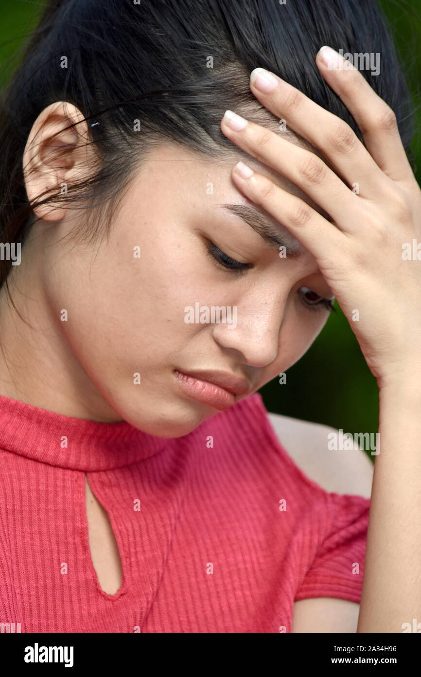 An A Worrisome Cute Person Stock Photo - Alamy