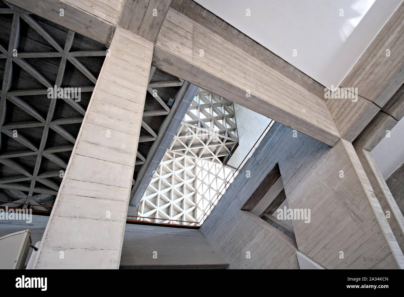 Interior view of the Temple of Monte Grisa, Trieste, Italy Stock Photo ...